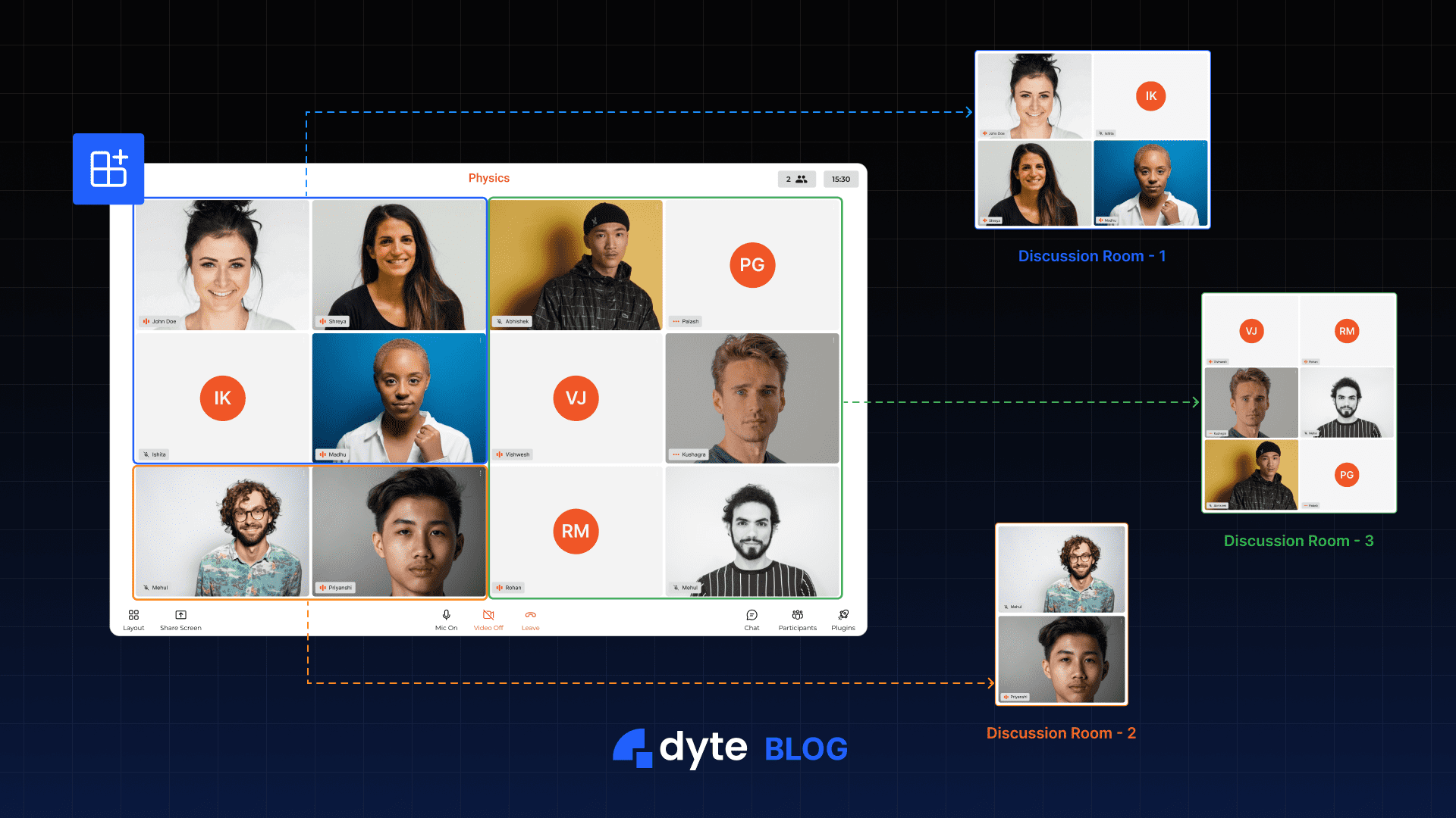 Elevate Collaboration Efforts with Dyte Breakout Rooms