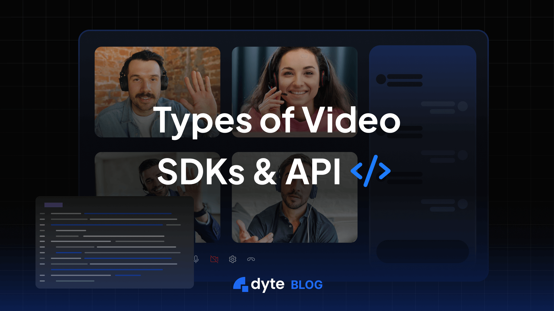 Types of Video SDKs & APIs
