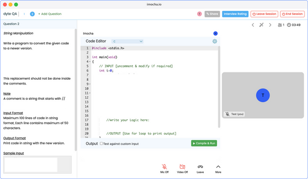 How iMocha leverages Dyte for their live interviews & proctoring solution?